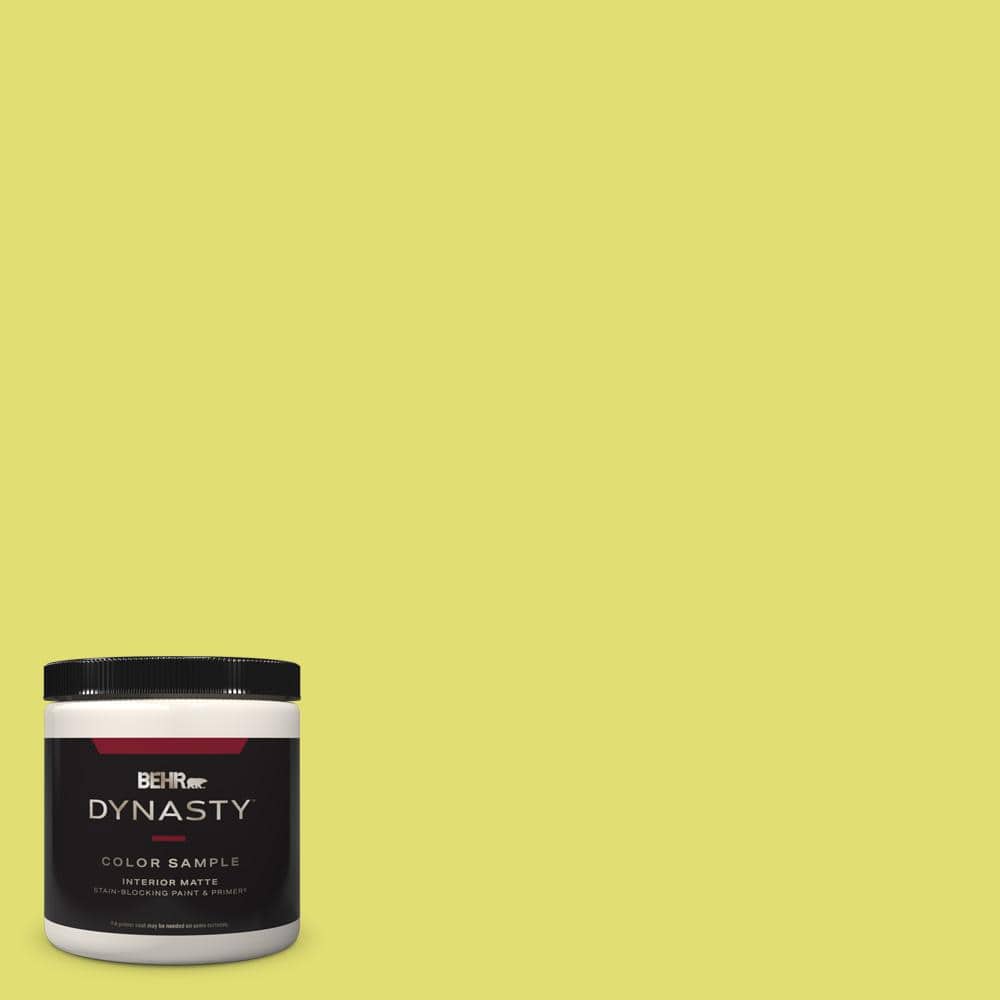 BEHR DYNASTY 8 oz. #400B-4 Citron Matte Stain-Blocking Interior ...
