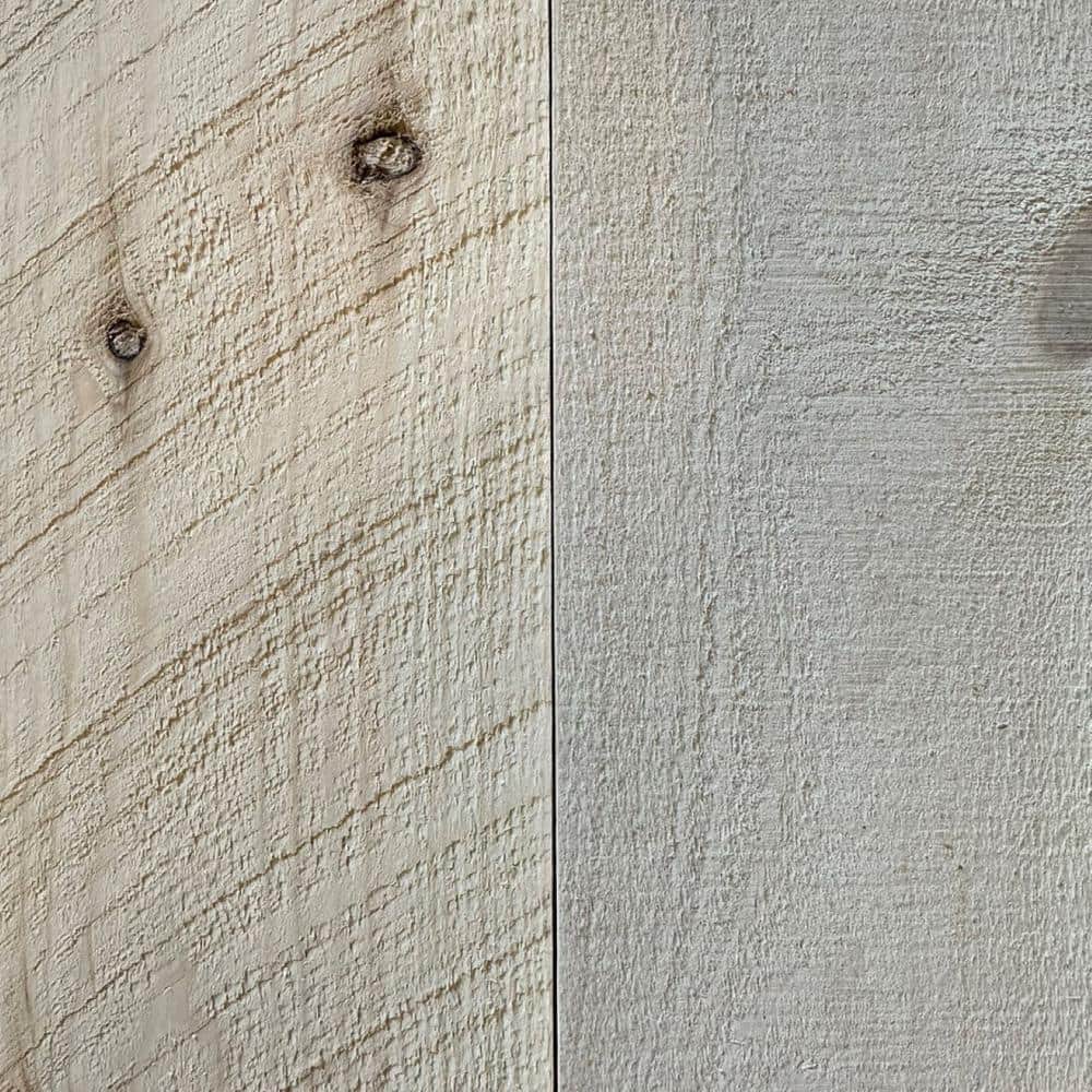 CDA Wood 1 in. x 4 in. x 8 ft. Whitewash Pine Barnwood Trim Board ...