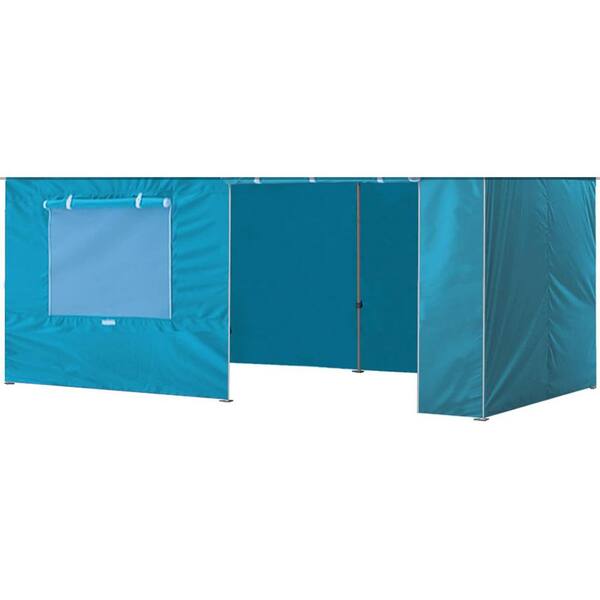 EURMAX Eur Max Series 10 ft. x 20 ft. Turquoise Pop-Up Canopy Tent with ...