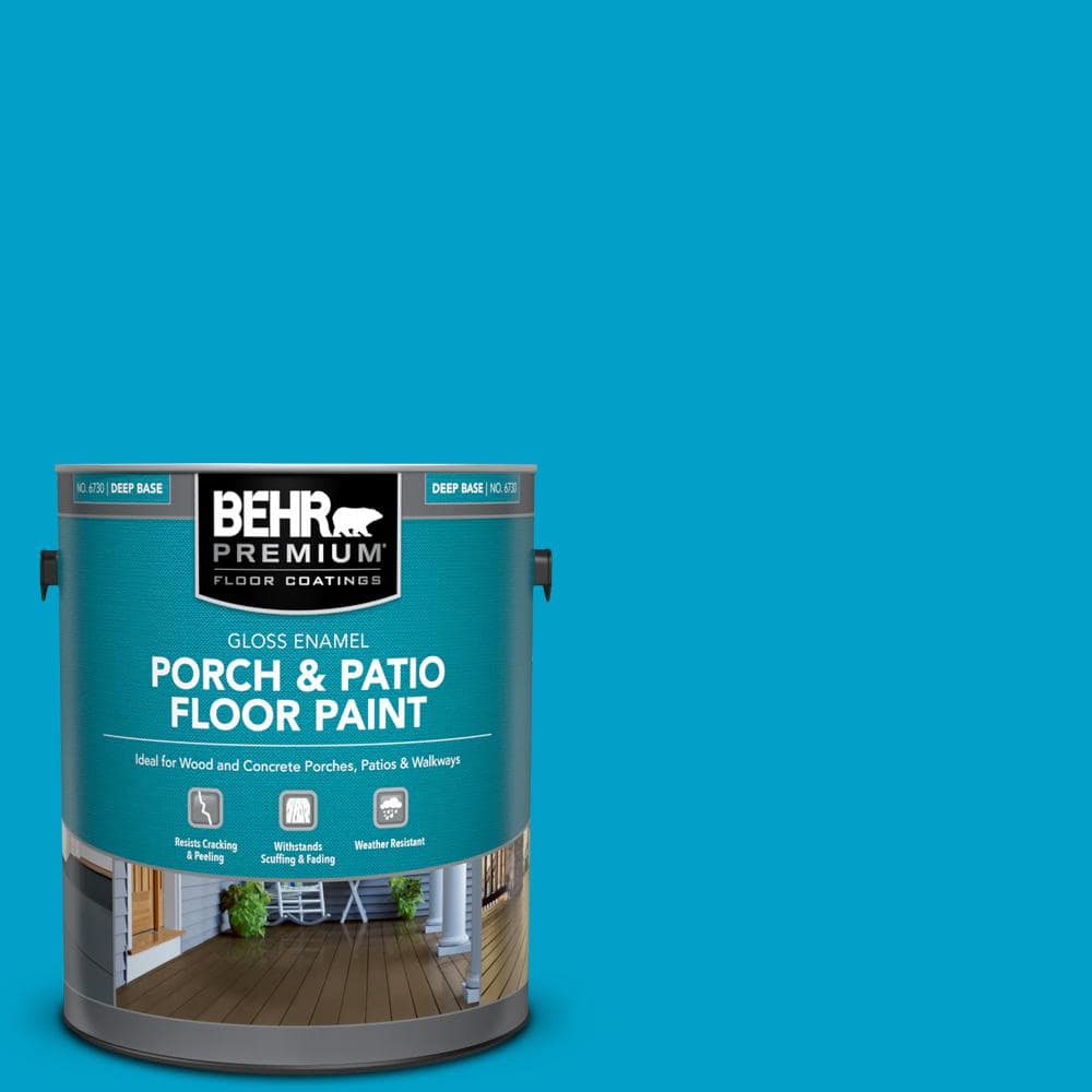 BEHR PREMIUM 1 gal. #P490-5 Yucatan Gloss Enamel Interior/Exterior ...