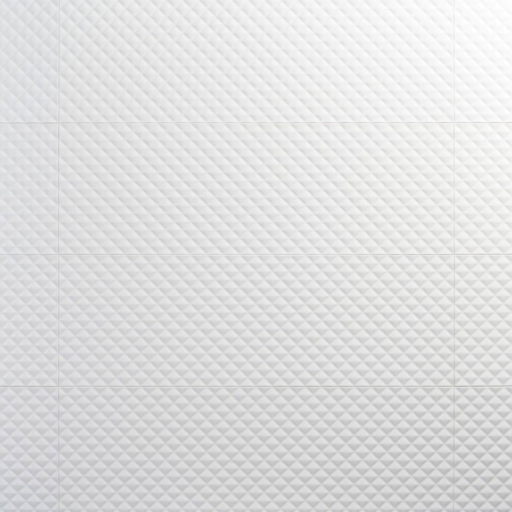 Ivy Hill Tile Rejuvenate Pillowed White 11.81 in. x 35.43 in. Polished ...