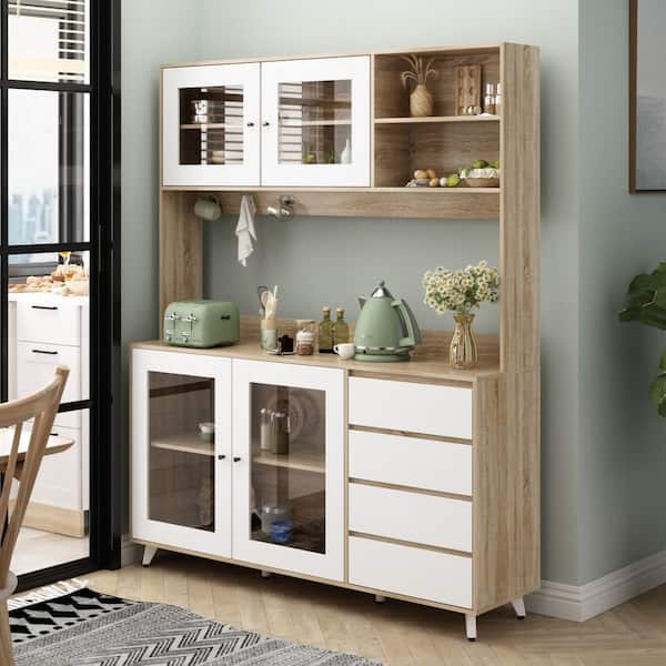 Light wood sideboard buffet store