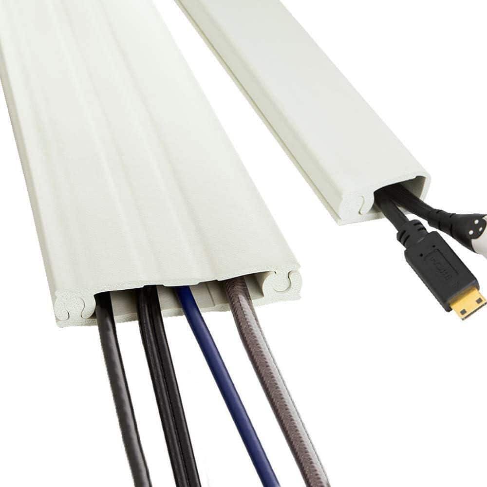 UT Wire 10 ft. Mini Cord Channel, White UTW-MC10-WH - The Home Depot