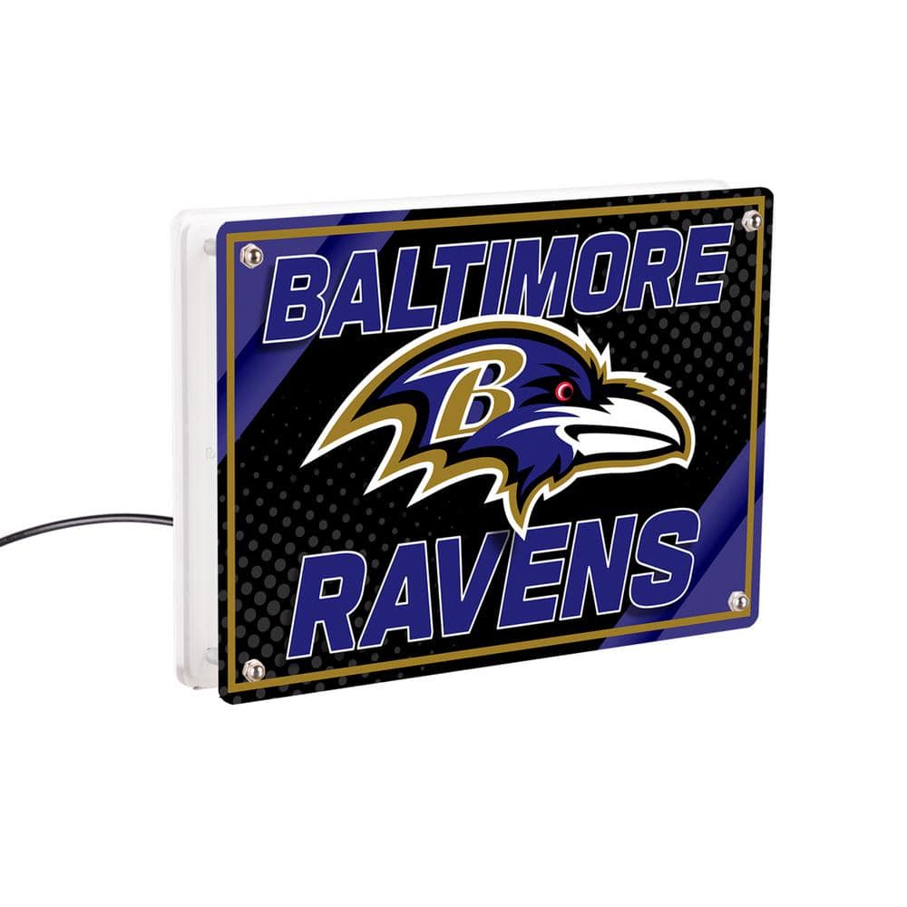 Evergreen Baltimore Ravens NFL Football Purple Rectangle Desklite LED ...