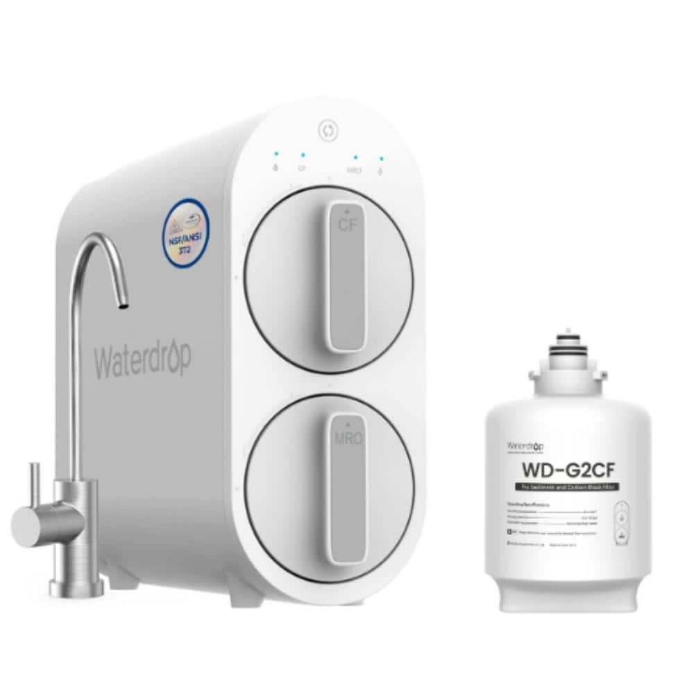 Waterdrop G2 Reverse Osmosis System, 7-Stage Tankless RO Water Filter ...