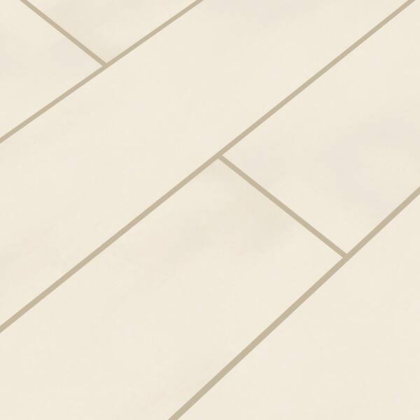 Buy Almond Glossy 4 in. x 16 in. Glossy Ceramic Subway Tile (8.61 sq ...
