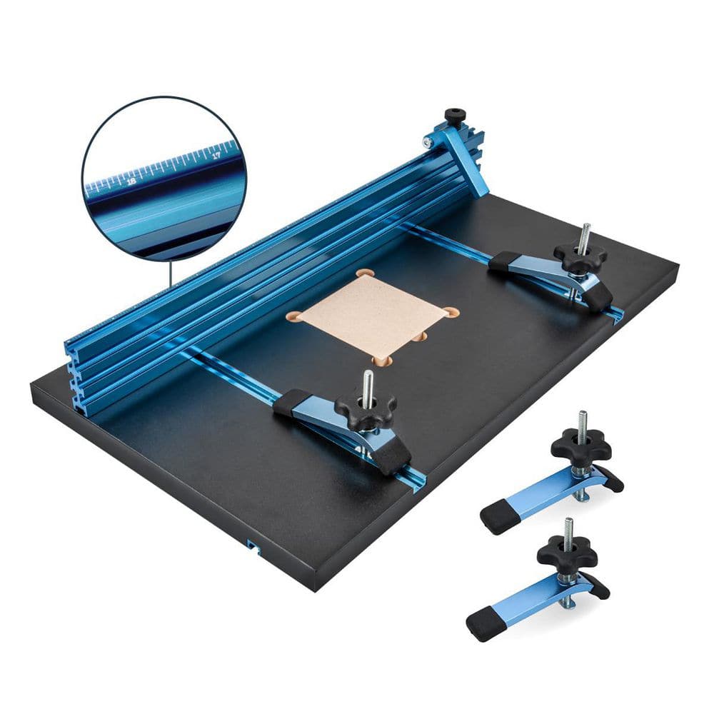 ‎POWERTEC 14 in. x 24 in. Drill Press Table with Complete Aluminum ...