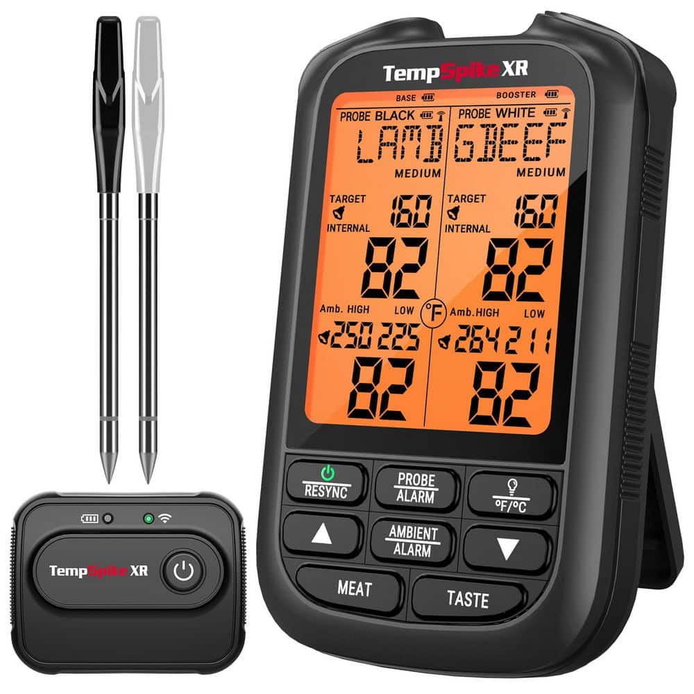 ThermoPro TempSpike XR 2000 ft. Wireless Meat Thermometer with 2-Ultra ...