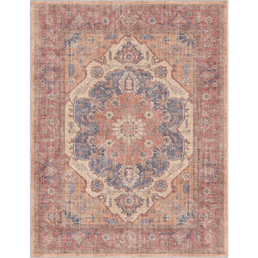 Well Woven Red 9 ft. 10 in. x 13 ft. Apollo Antigua Vintage Persian ...