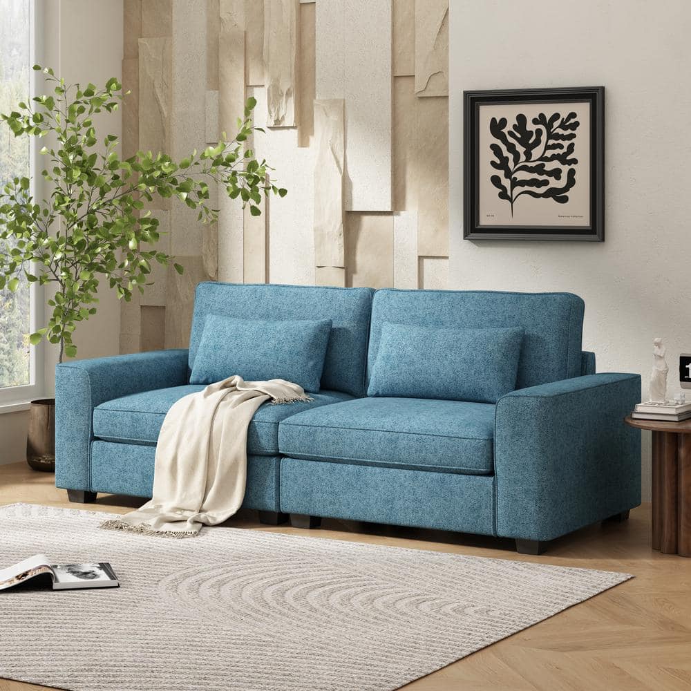 CHRISTOPHER KNIGHT HOME Sorvane 79.50 in. Modern Polyester Upholstered ...