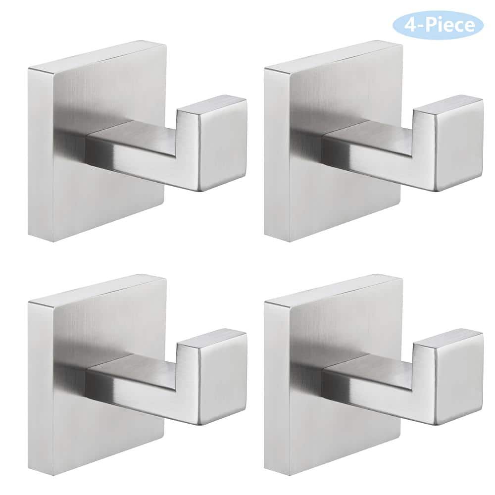ATKING Wall-Mount J-Hook Robe/Towel Hook Square Robe Hook in Stainless ...