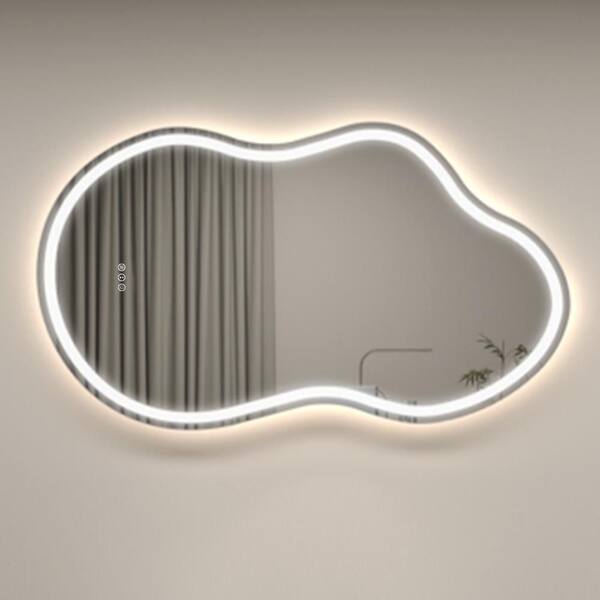 49 in. W x 27 in.H Novelty/Specialty Frameless LED Lighted Anti-Fog ...