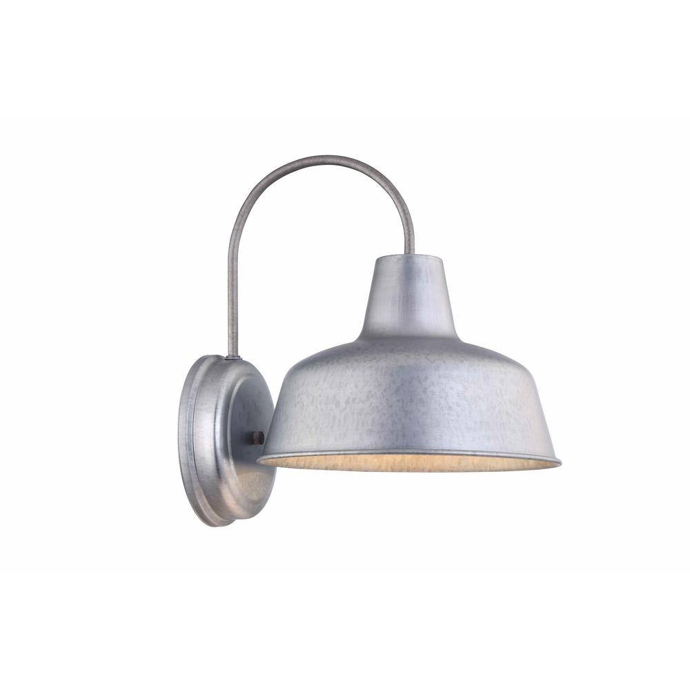 Clihome 10.54 in. Outdoor Barn Lights Sconce Outside Dome Exterior ...