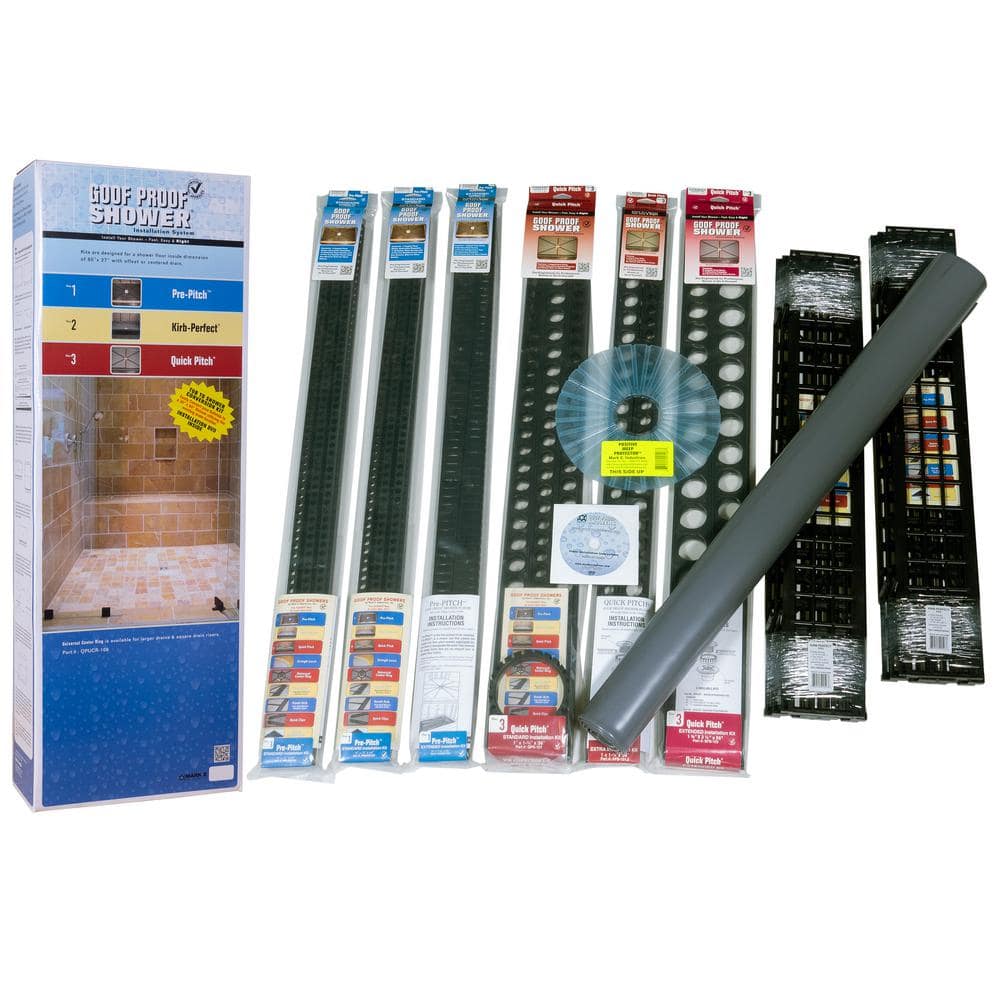 Goof Proof Shower Bath Tub to Shower Conversion Kit/Deluxe with Liner ...