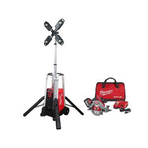 Milwaukee MX FUEL ROCKET Tower Light/Charger MXF041-1XC - The Home Depot