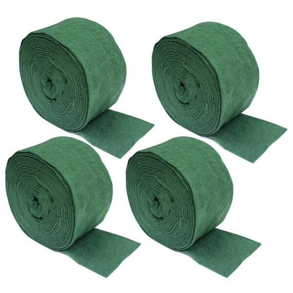 Wellco 4.7 in. x 65 ft. Single Tree Protector Wraps Green for Gardening ...