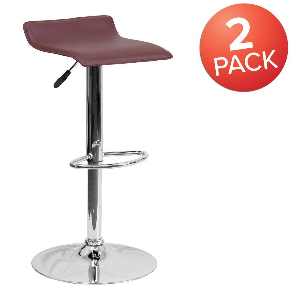 Carnegy Avenue 31.25 in Burgundy Bar Stool (Set of 2) CGA-DS-18624-BU ...