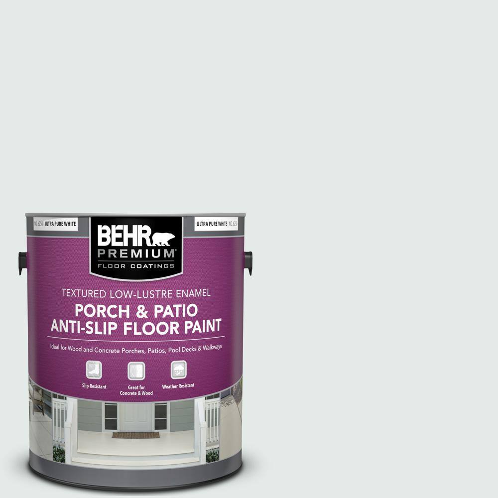 BEHR PREMIUM 1 gal. #PWN-27 Blue Opal Textured Low-Lustre Enamel ...