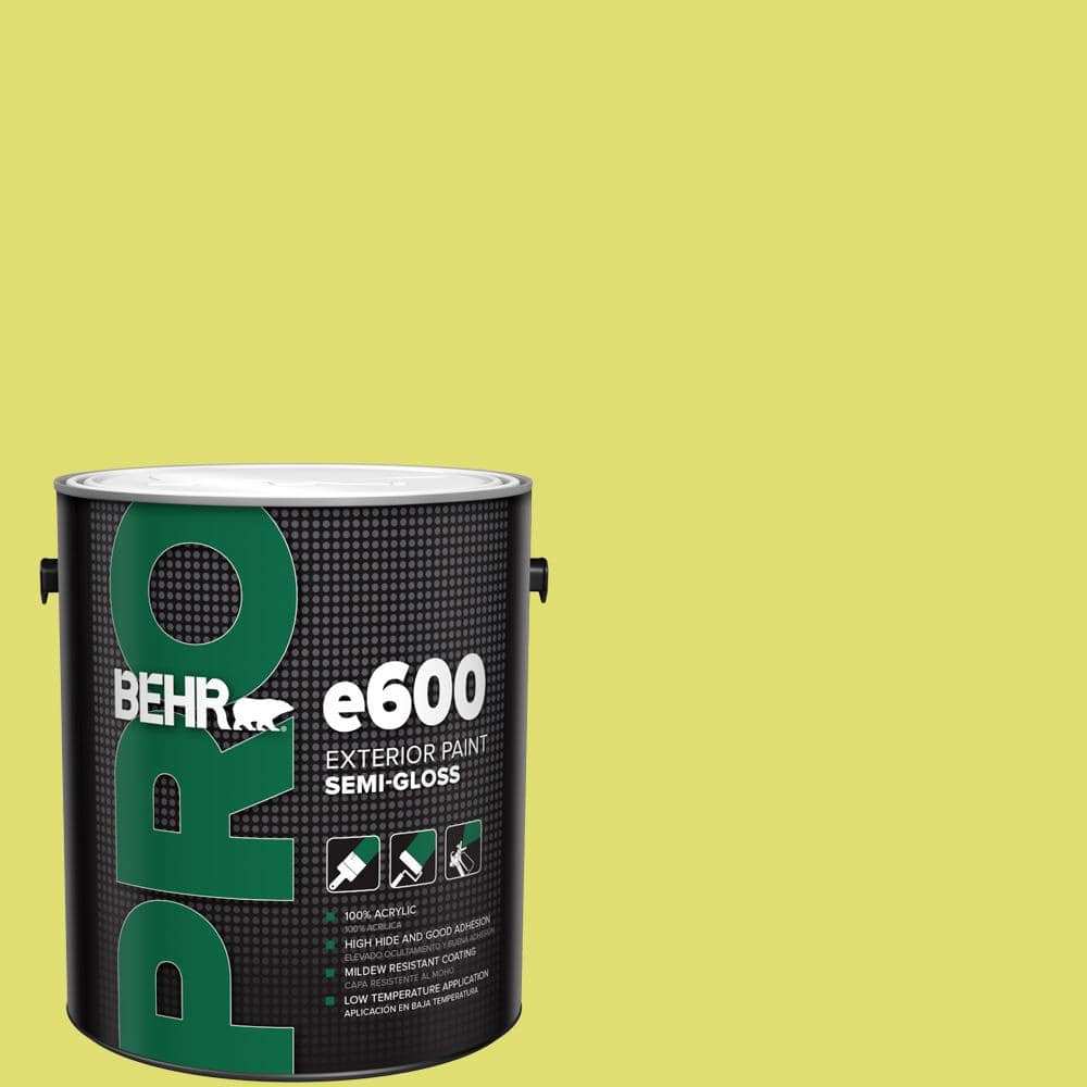 BEHR PRO 1 gal. #400B-4 Citron Semi-Gloss Exterior Paint PR67301 - The ...