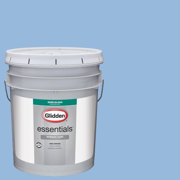 Glidden Essentials 5 gal. #HDGV15 French Country Blue Semi-Gloss ...
