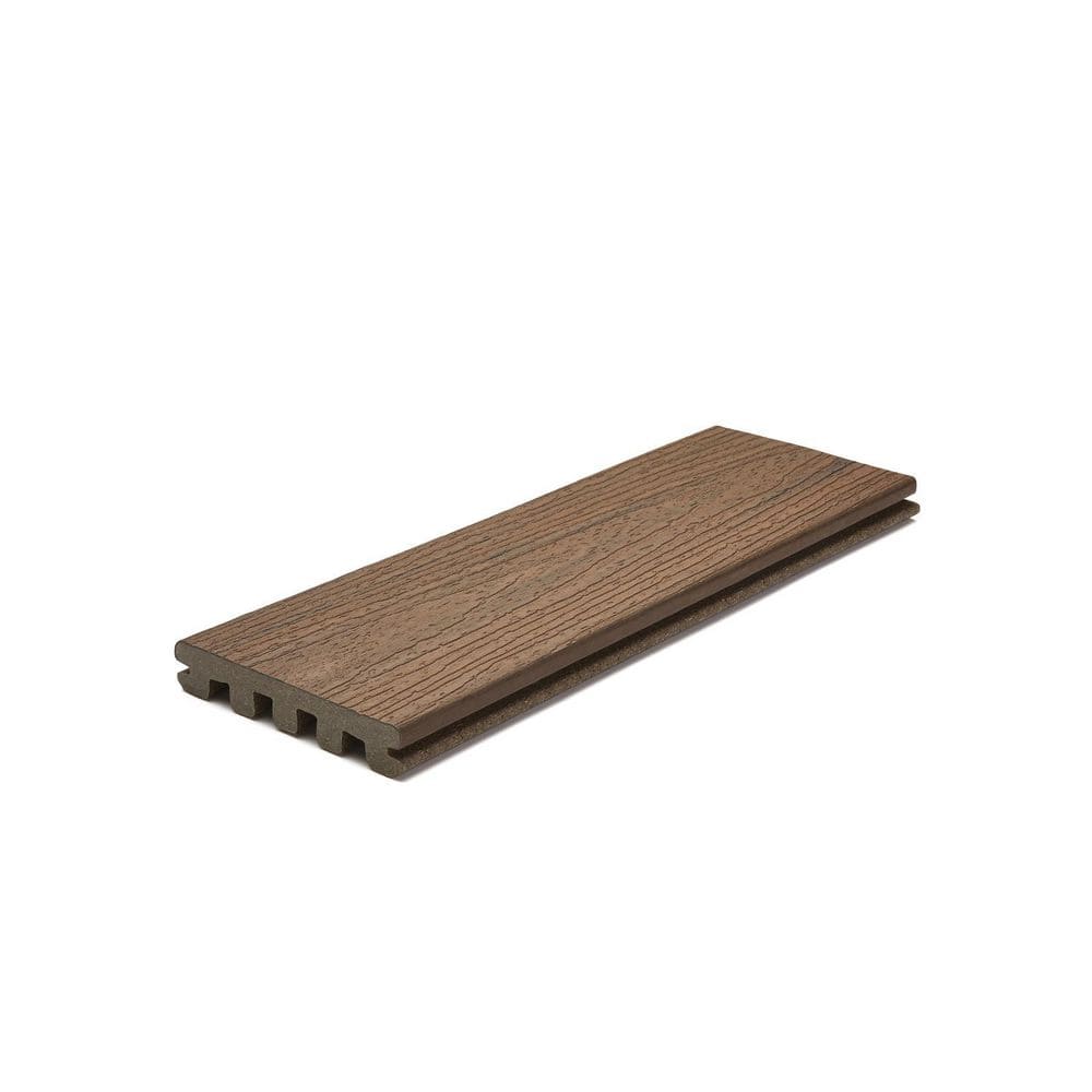 Trex Enhance Naturals 1 in. x 6 in. x 20 ft. Toasted Sand Grooved Edge ...