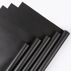 N/A Waterproof Floral Bouquet Wrapping Paper Black with Gold Edges 22.8 ...