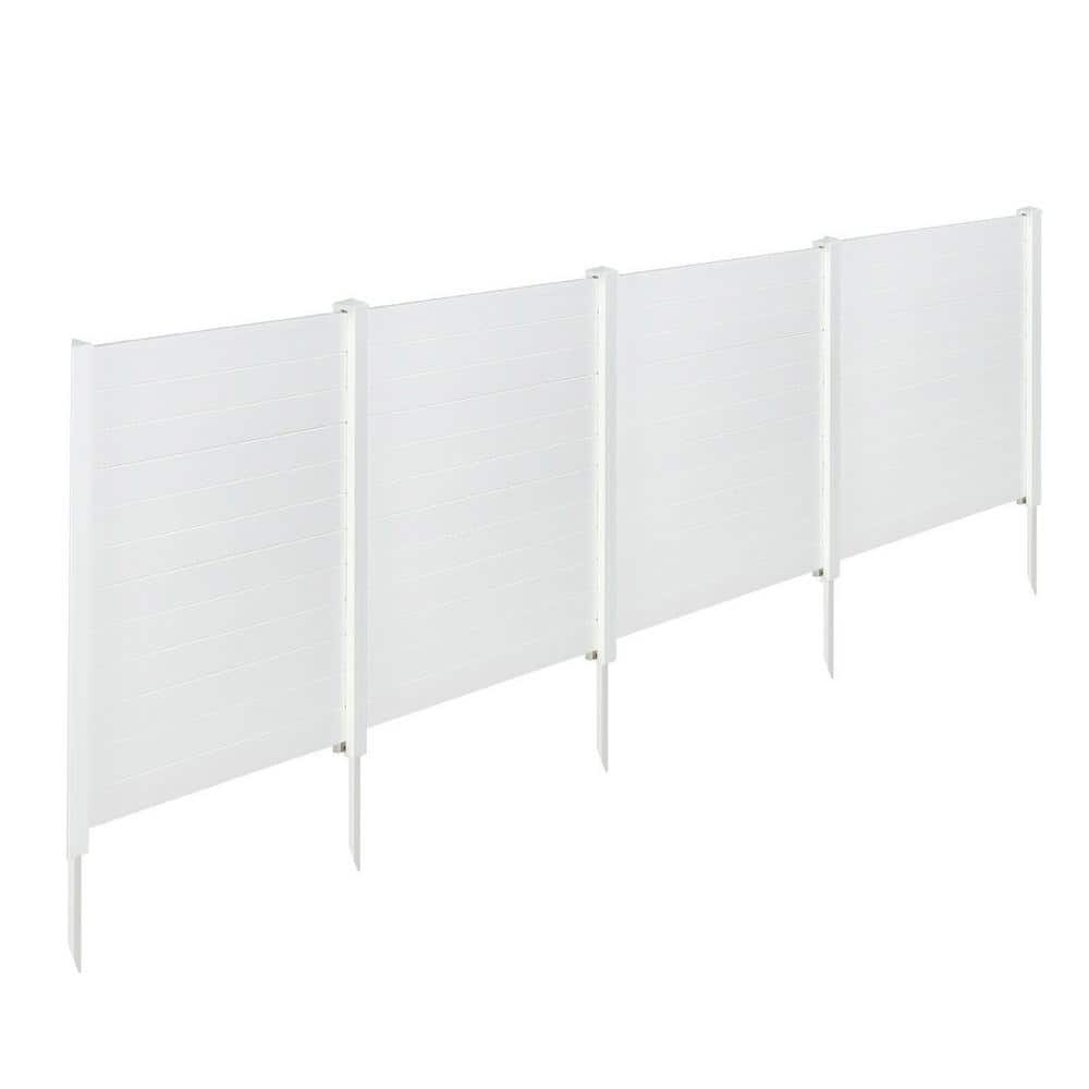 Have a question about Gymax 49 in. 2-Piece Outdoor PVC Privacy Panels 2-Pack Garden Fence? - Pg ...