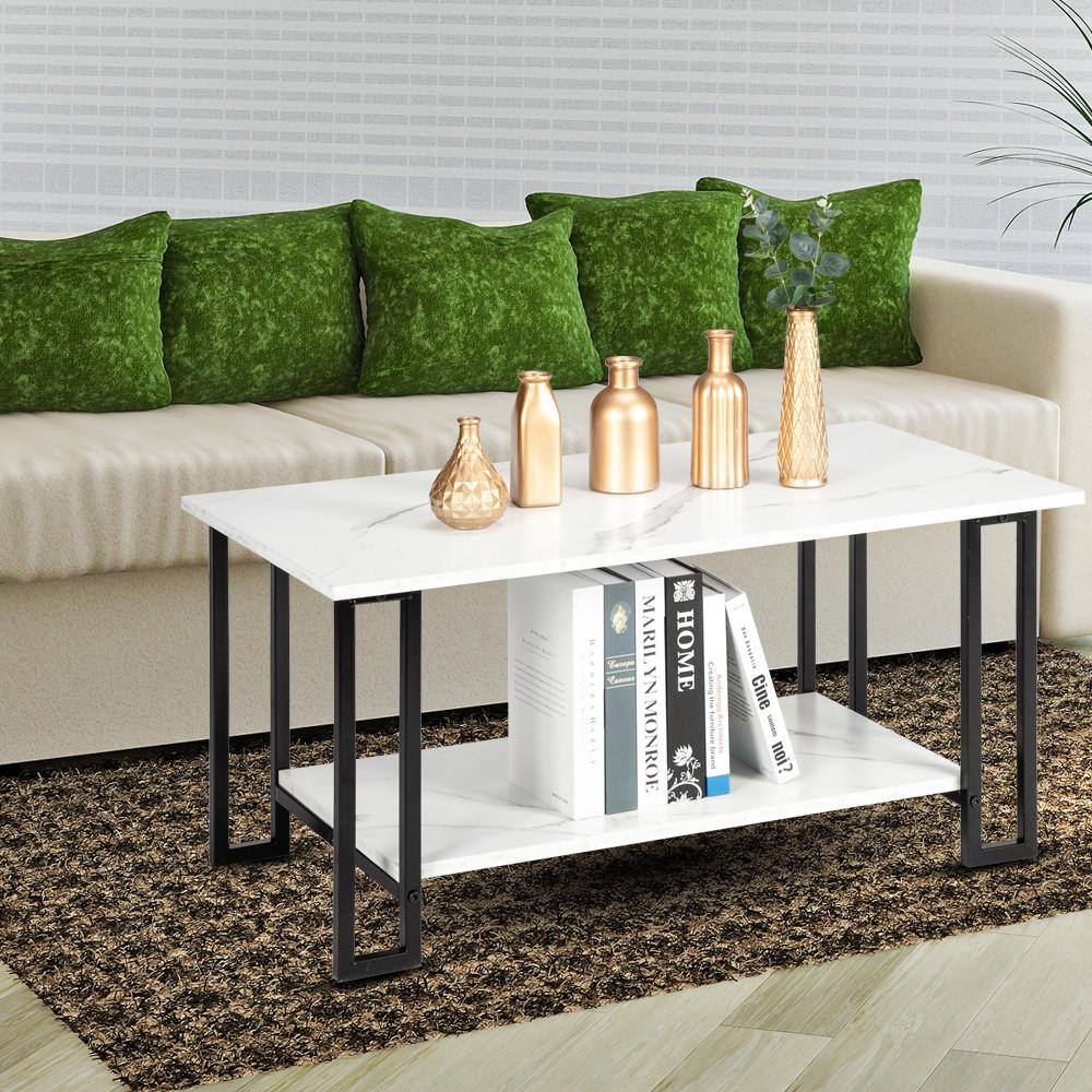 Winado 2-Tier Brief Modern Fashion Style Coffee Table 758464354541 ...