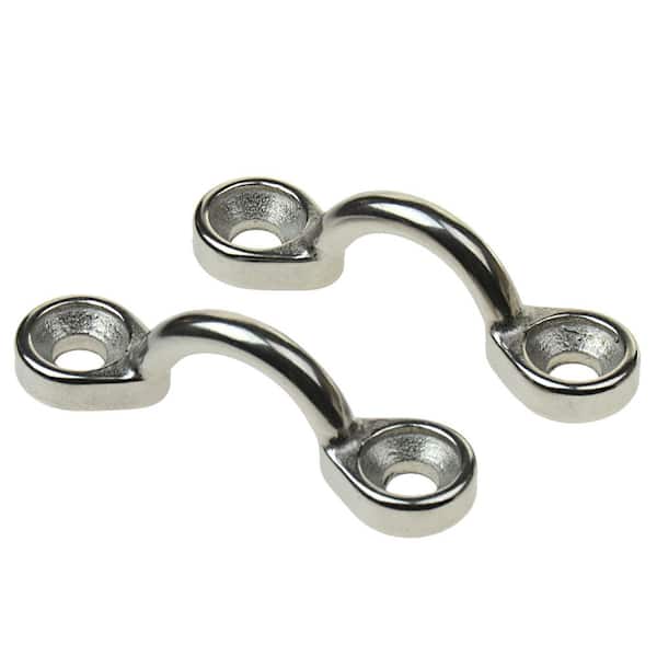 BOATING ESSENTIALS Stainless Steel Pad Eye Straps - 2 Pack BE-HA-54110 ...