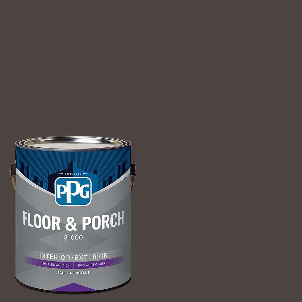 PPG 1 gal. PPG1002-7 Phantom Mist Satin Interior/Exterior Floor and ...