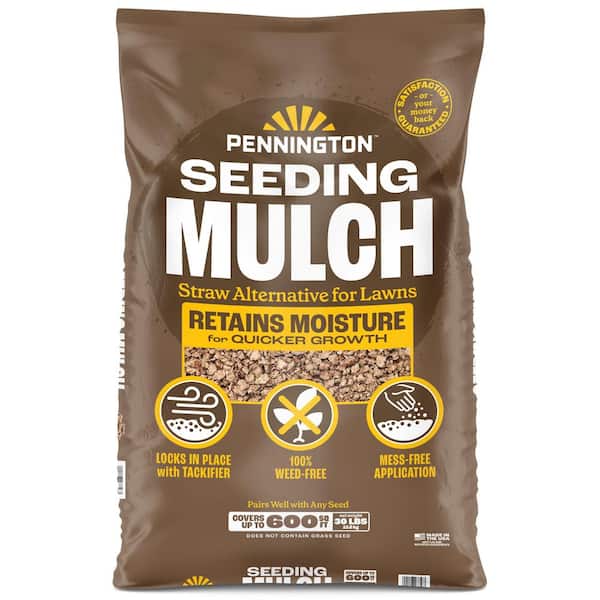 Pennington Organic 150 cu. ft. 30 lbs. Brown Shredded Bagged Mulch for ...