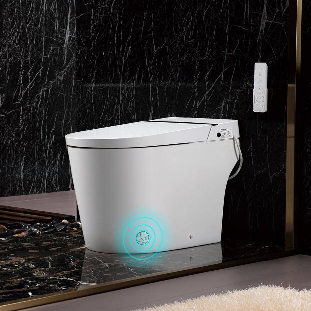 WOODBRIDGE Intelligent Dual Flush 1.0/1.6 GPF Elongated Smart Toilet ...