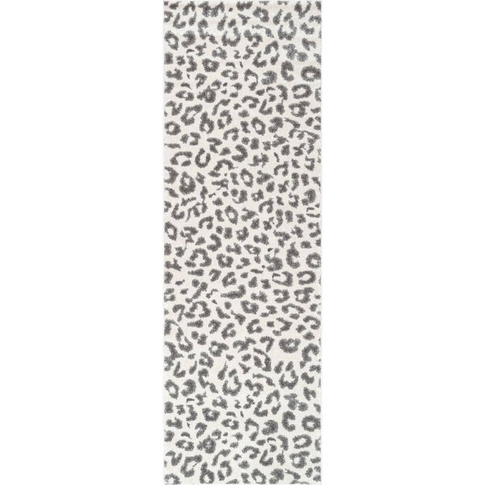 Home Decorators Collection Sebastian Leopard Print Gray 2 ft. x 6 ft ...