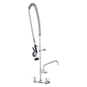 ALEASHA Triple Handle Pull Down Sprayer Kitchen Faucet with Pre-Rinse ...