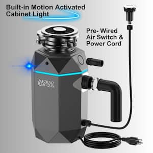 KRAUS Waste Guard High-Speed 1 HP Continuous Feed 3-Bolt Garbage ...
