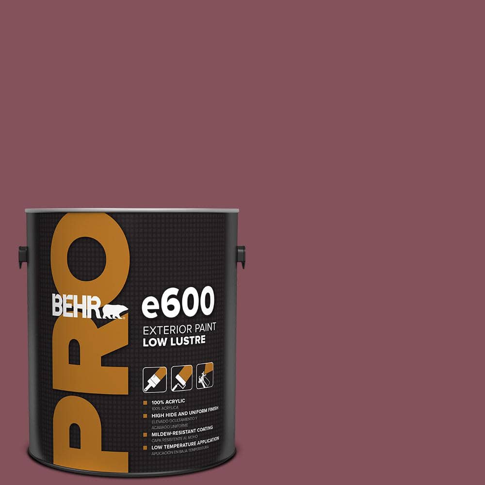 BEHR PRO 1 gal. #PPU1-15 So Merlot Low Luster Exterior Paint PR62301 ...