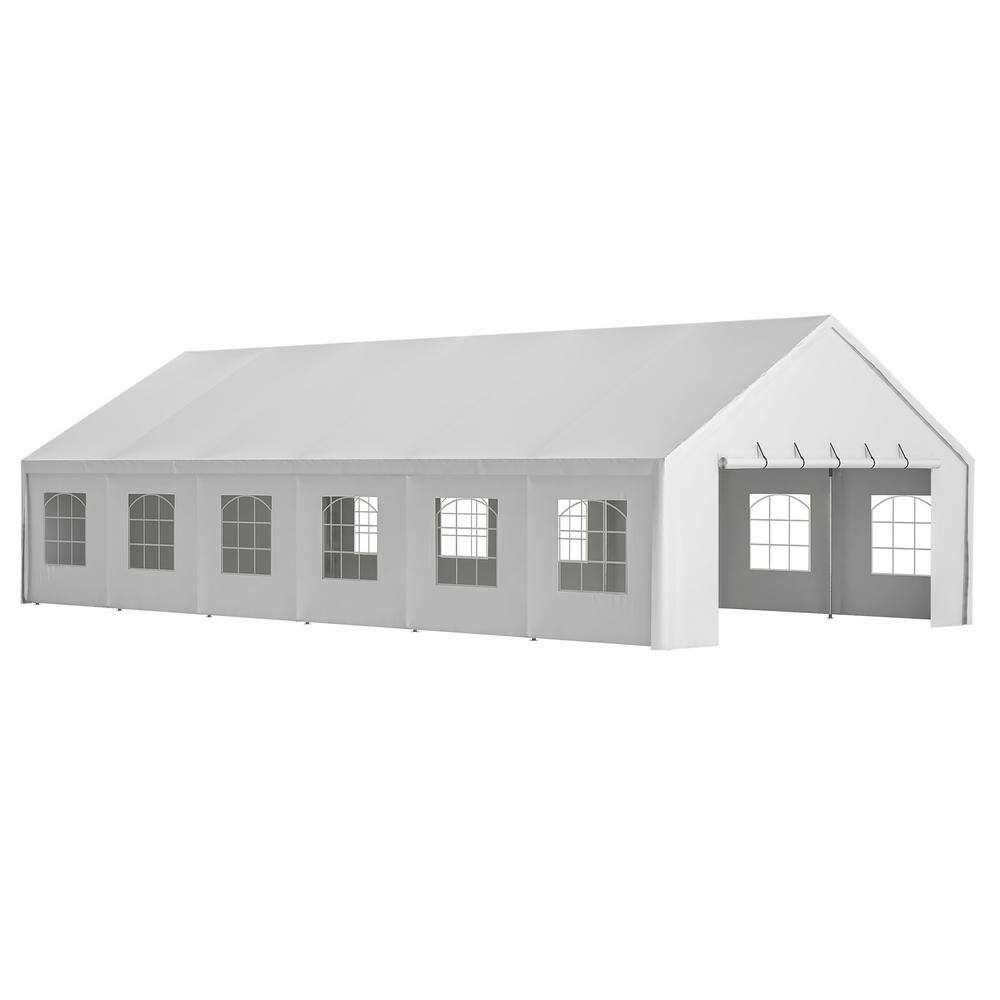 Zeus & Ruta 20 ft. x 40 ft. White Heavy Duty Large Wedding Event ...