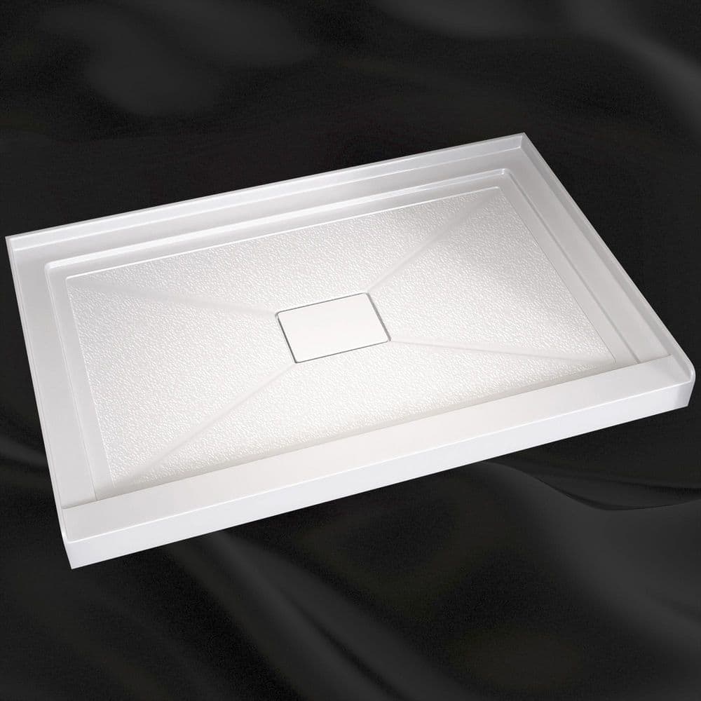 Zeafive Nip 48 in. L x 32 in. W Single Threshold Alcove Shower Pan Base ...