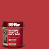 BEHR 1 gal. #OSHA-5 OSHA SAFETY RED Flat Interior/Exterior Masonry ...