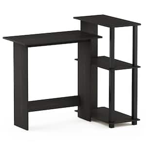 Furinno 31 in. Corner Espresso/Black Computer Desk with Open Storage ...