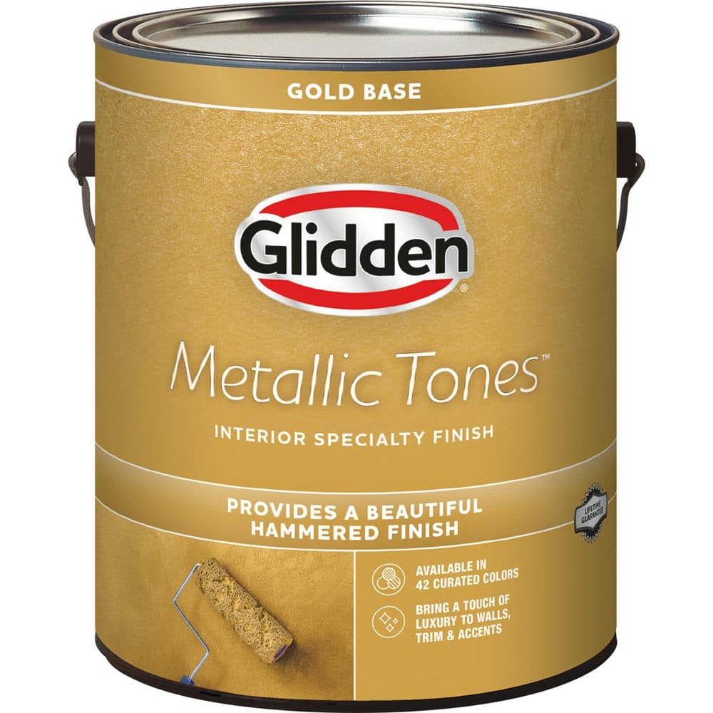 GLIDDEN METALLIC TONES 1 Gal. Gold Metallic Interior Specialty Finish ...