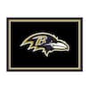 IMPERIAL NFL 4 ft. x 6 ft. Baltimore Ravens spirit rug IMP 521-5025 ...