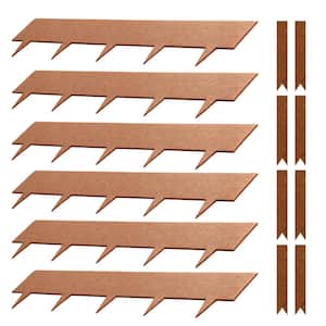 Tosulte 40 in. L x 8 in. H x 0.06 in. W Brown Pre-Rust Bendable Metal ...