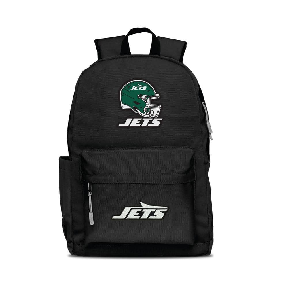 Mojo New York Jets 2-Logo 17 in. Black Campus Laptop Backpack NFNJL730B ...