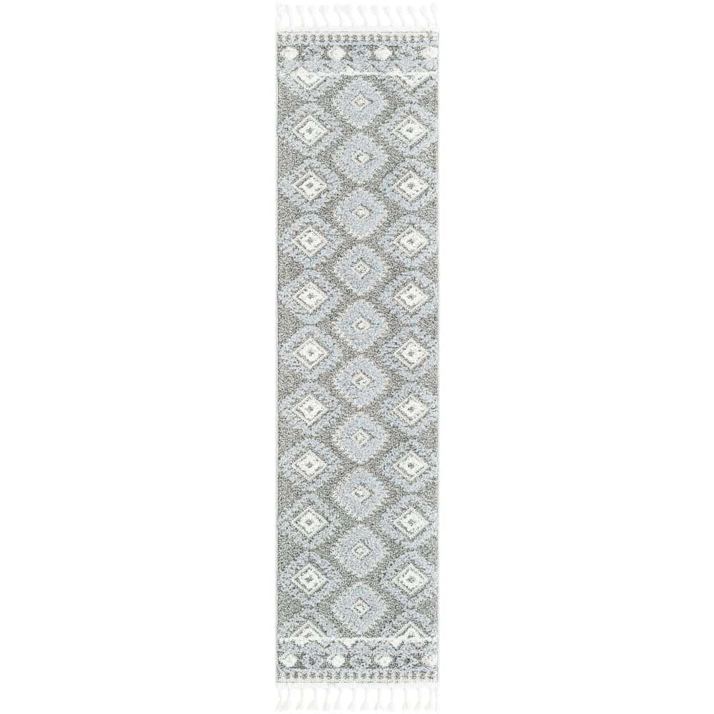 Unique Loom Boho Gigi Gray 2 ft. x 8 ft. Area Rug 3188694 - The Home Depot