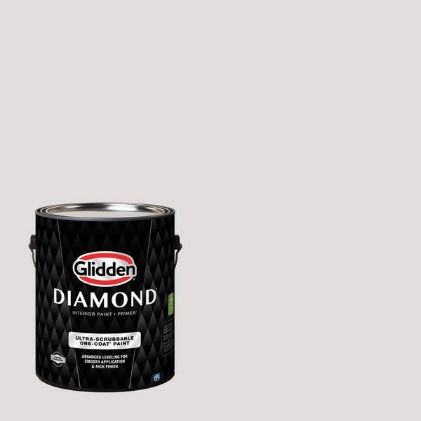 Glidden Diamond 1 gal. Silver Screen PPG1014-3 Flat Interior Paint with ...