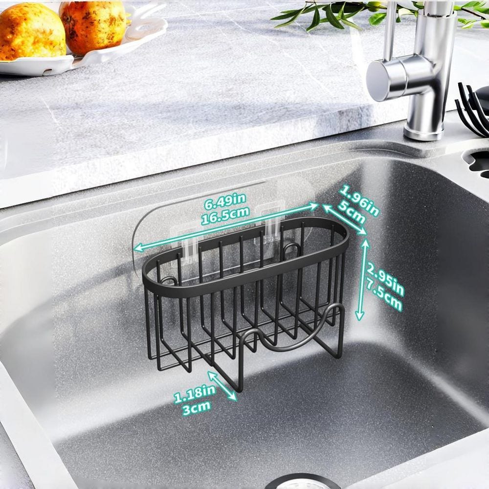 Esepony Rustproof Stainless Steel Sponge Holder for Kitchen Sink Caddy ...