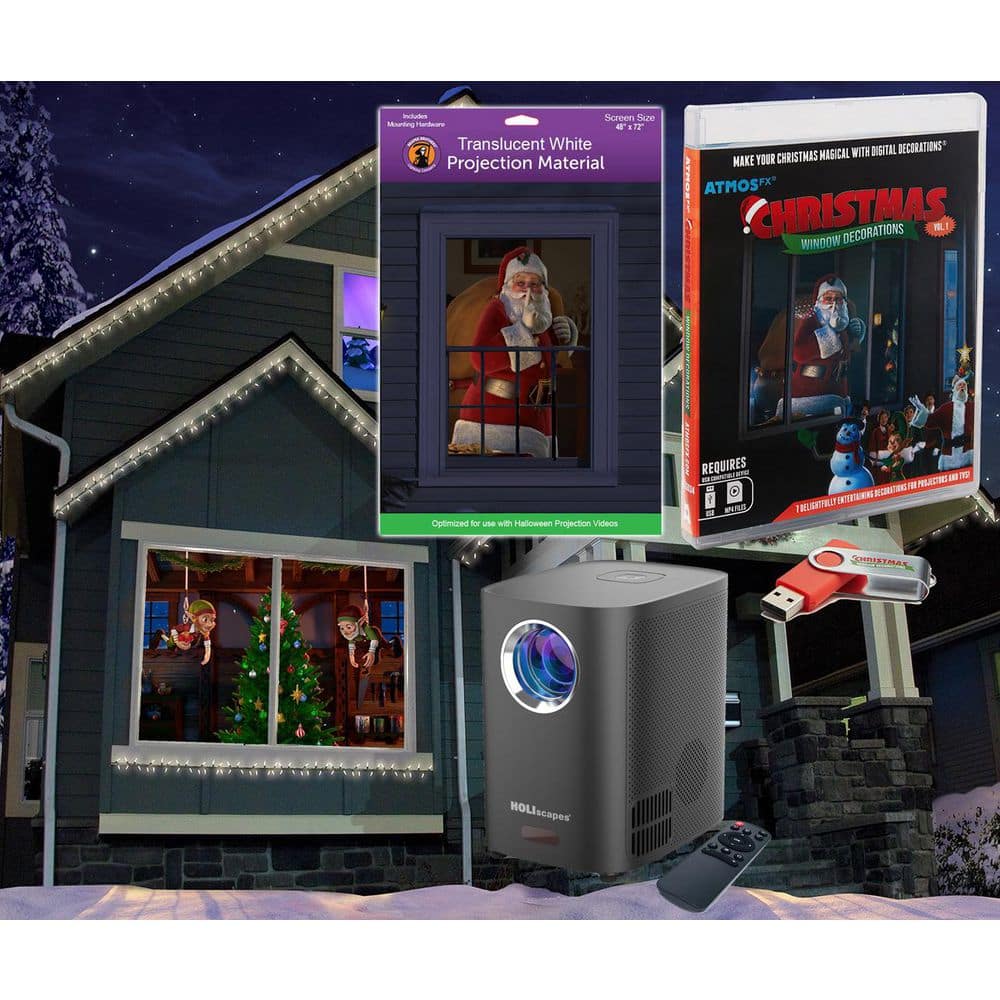 HoliScapes Atmosfx Christmas Compilation Projector Kit - 7-Videos on ...