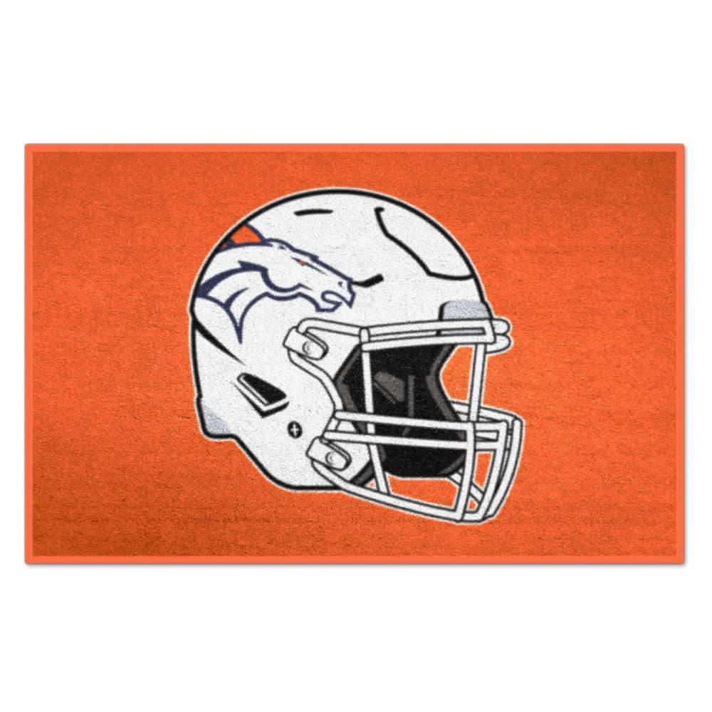 FANMATS Denver Broncos Orange 2 ft. x 3 ft. Starter Mat Area Rug 38089 ...