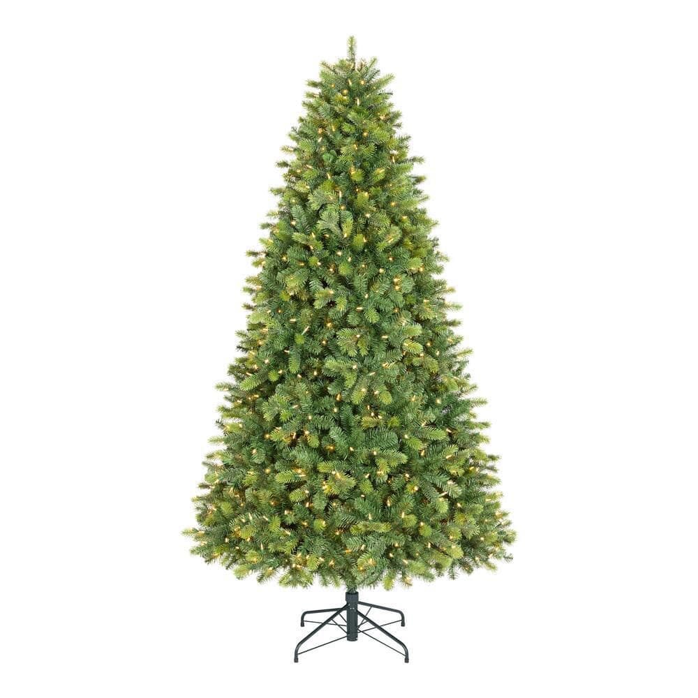 Reviews for Home Accents Holiday 7.5 ft. Willow Creek Spruce LED Pre ...